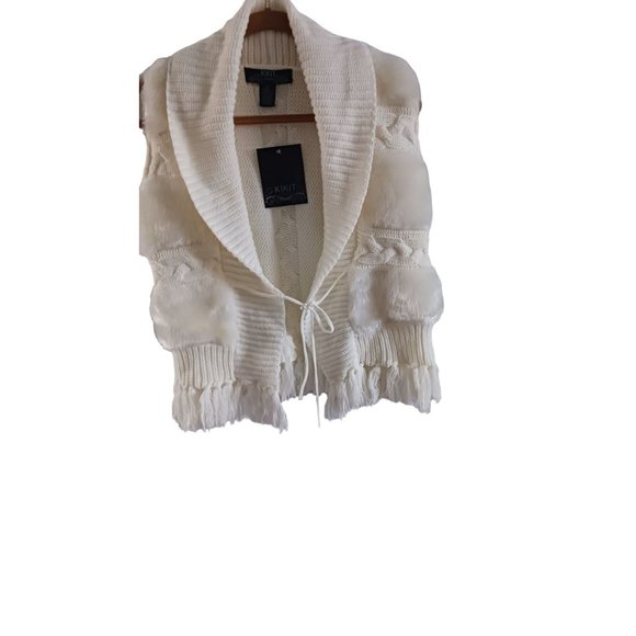 KIKIT | Sweaters | Kikit White Knit Sweater Vest Nwt Size Small | Poshmark